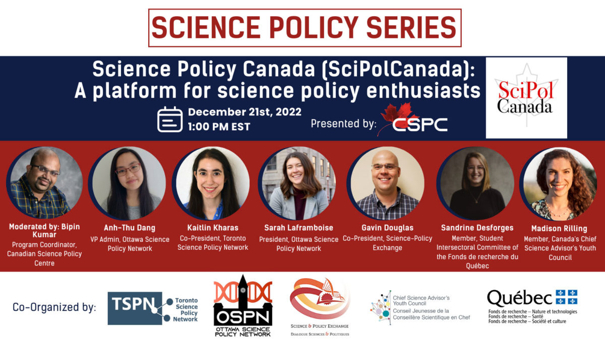 Science Policy Canada (SciPolCanada): A platform for science policy ...