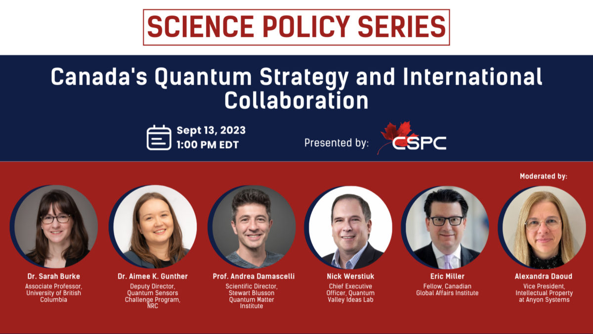 Canada's Quantum Strategy and International Collaboration - CSPC