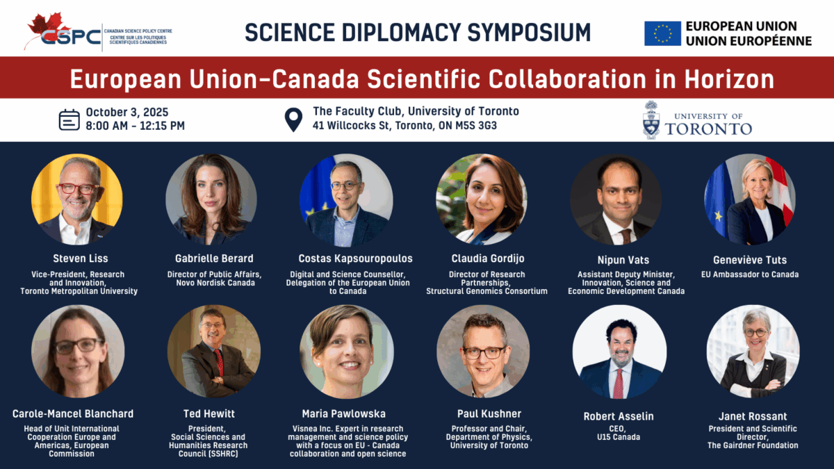 Science Diplomacy Symposium: European Union - Canada Scientific Collaboration in Horizon - CSPC