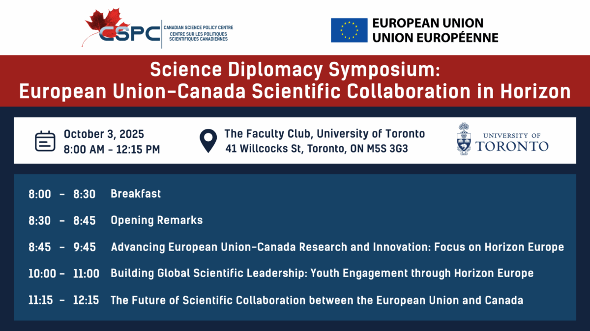 Science Diplomacy Symposium: European Union - Canada Scientific ...